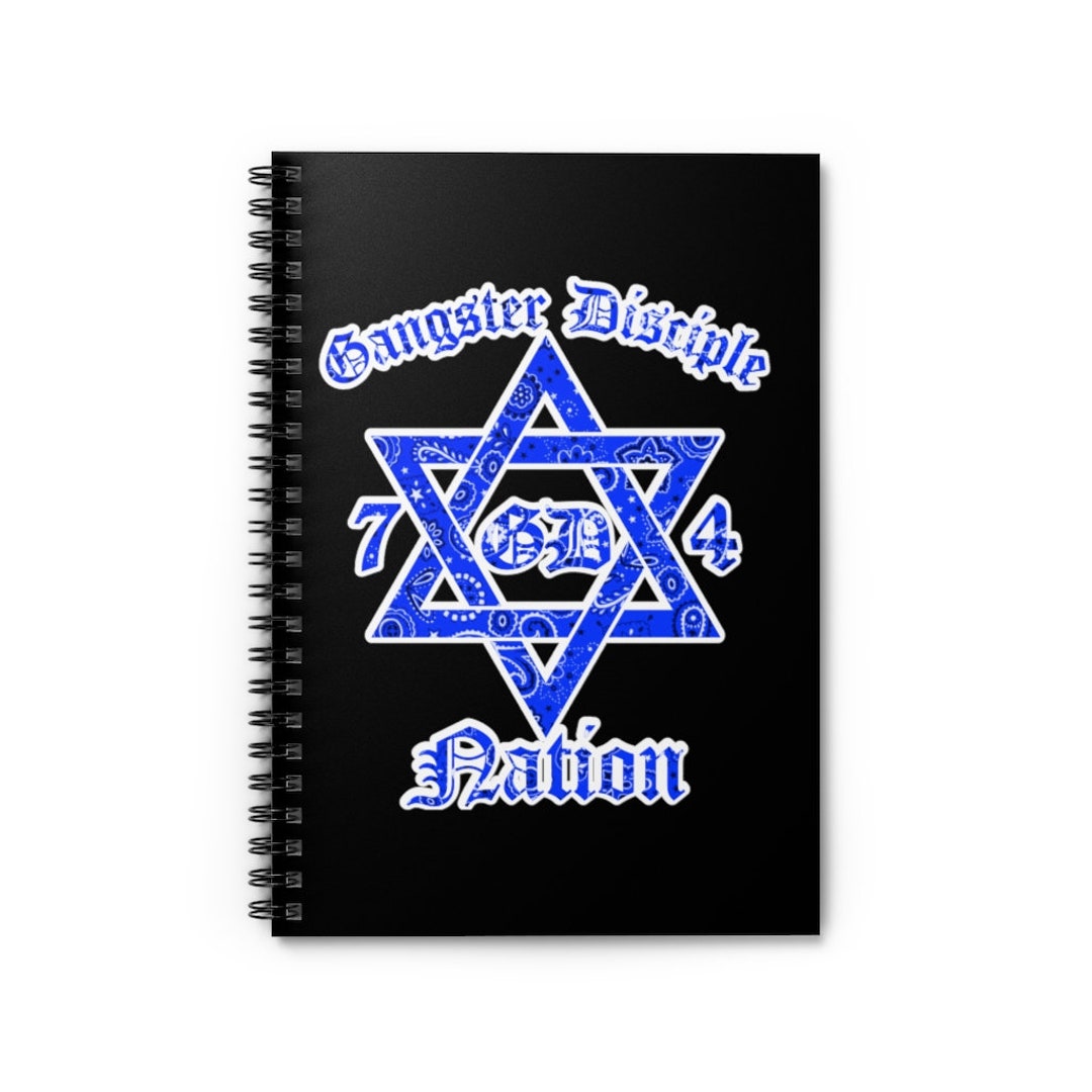 Gangster Disciple Nation GD 74 Spiral Notebook Ruled Line - Etsy