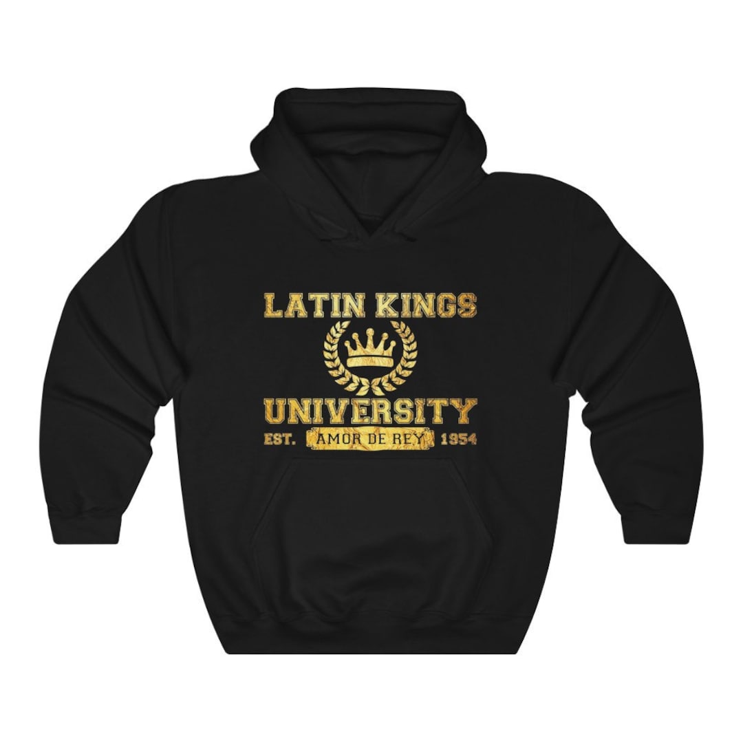 Latin Kings University Amor De Rey Hoodie ALKQN LK LKN Latino Latina ...
