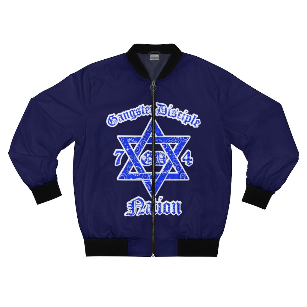 Gangster Disciple Nation GD 74 Bomber Jacket GD Folks GDN 7414 Etsy Gangster Disciple Nation GD 74 Bomber Jacket GD Folks GDN 7414 Etsy