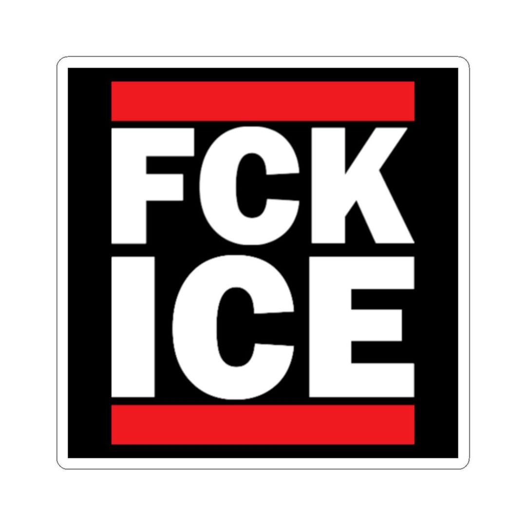 Fck ICE Sticker - Abolish ICE Vinyl Decal - No Human is Illegal Bumper ...