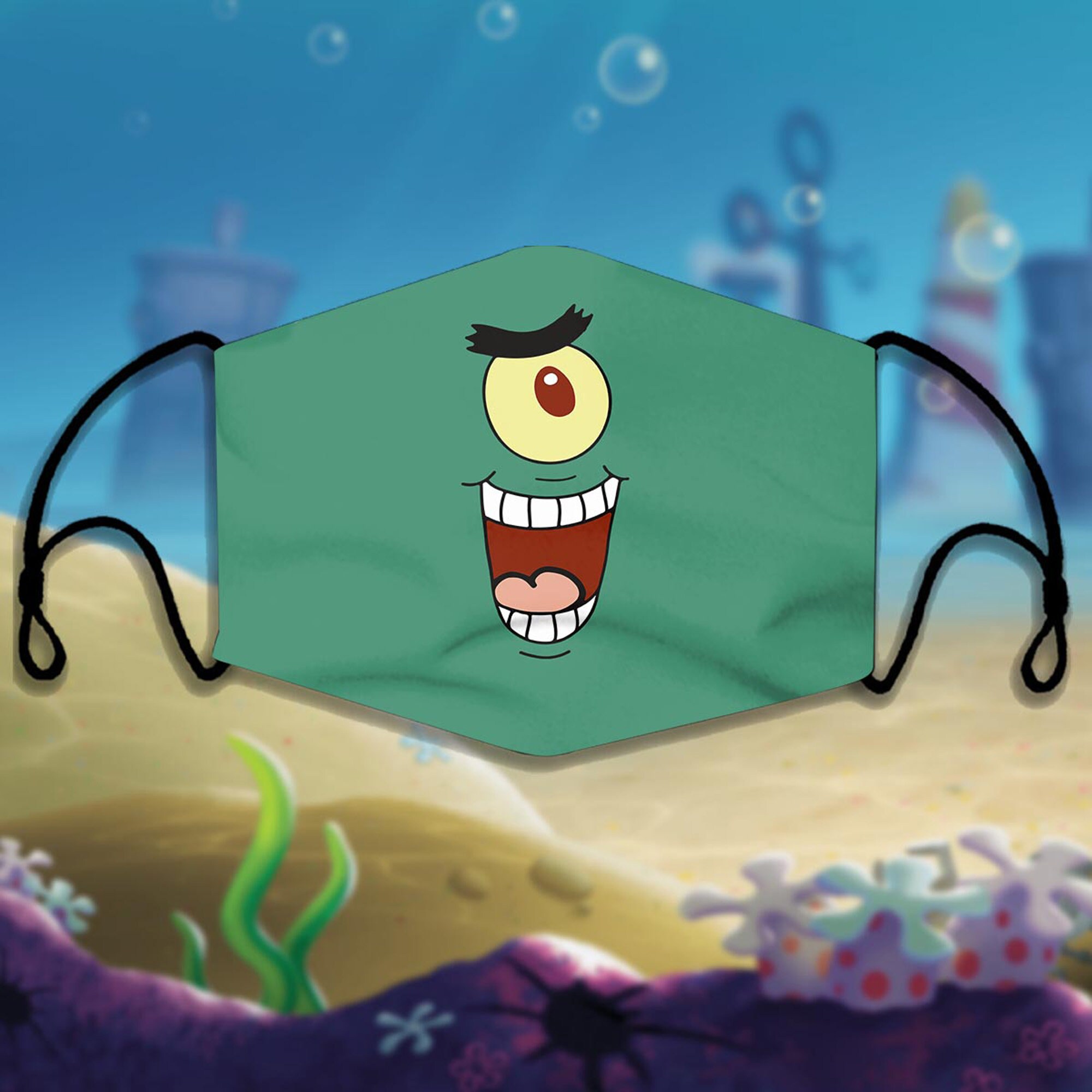 SpongeBob SquarePants Patrick Face Mask SpongeBob Face Mask | Etsy