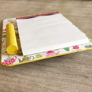 Seat of Tea Refrigerator Notepad Holder, Cute Magnetic Notepad and ...