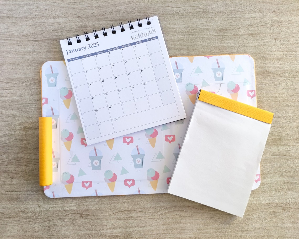 Cute Fridge Calendar With Notes Ice Cream Magnetic Monthly - Etsy