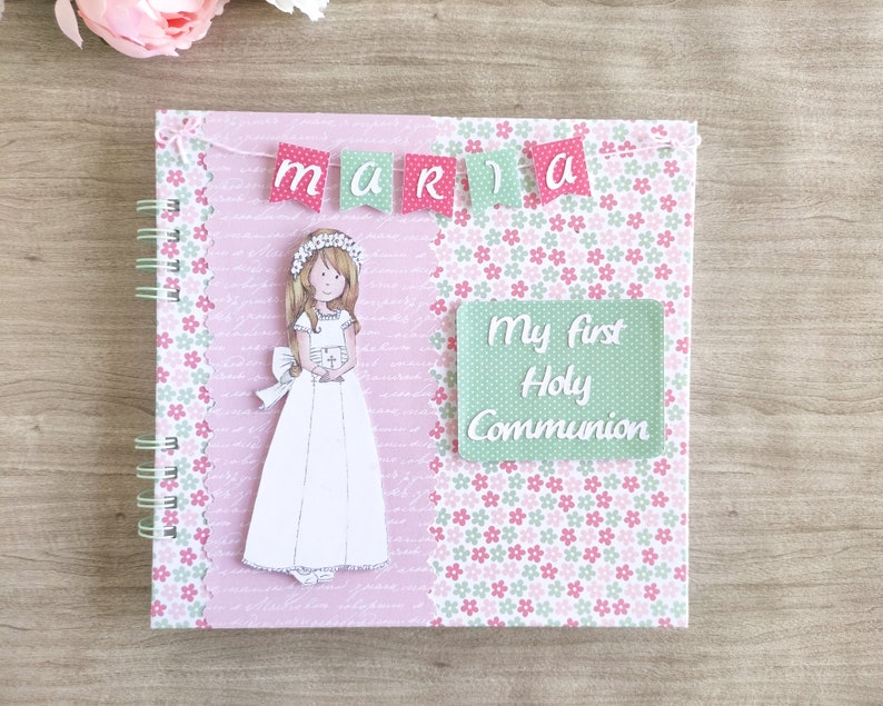 Personalized First Communion Photo Album Guest Book: Gift for Girl - Etsy