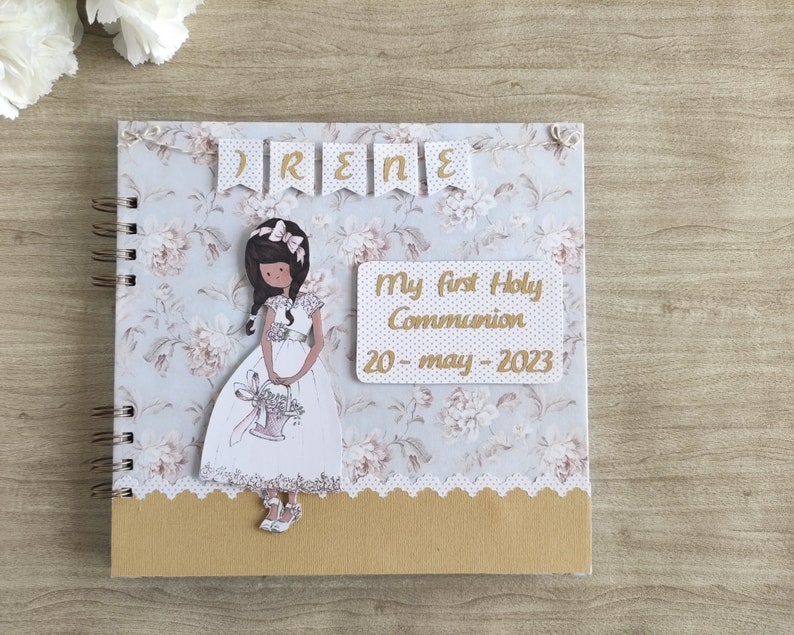 First Communion Gift Girl, Personalized First Communion Guest Book ...
