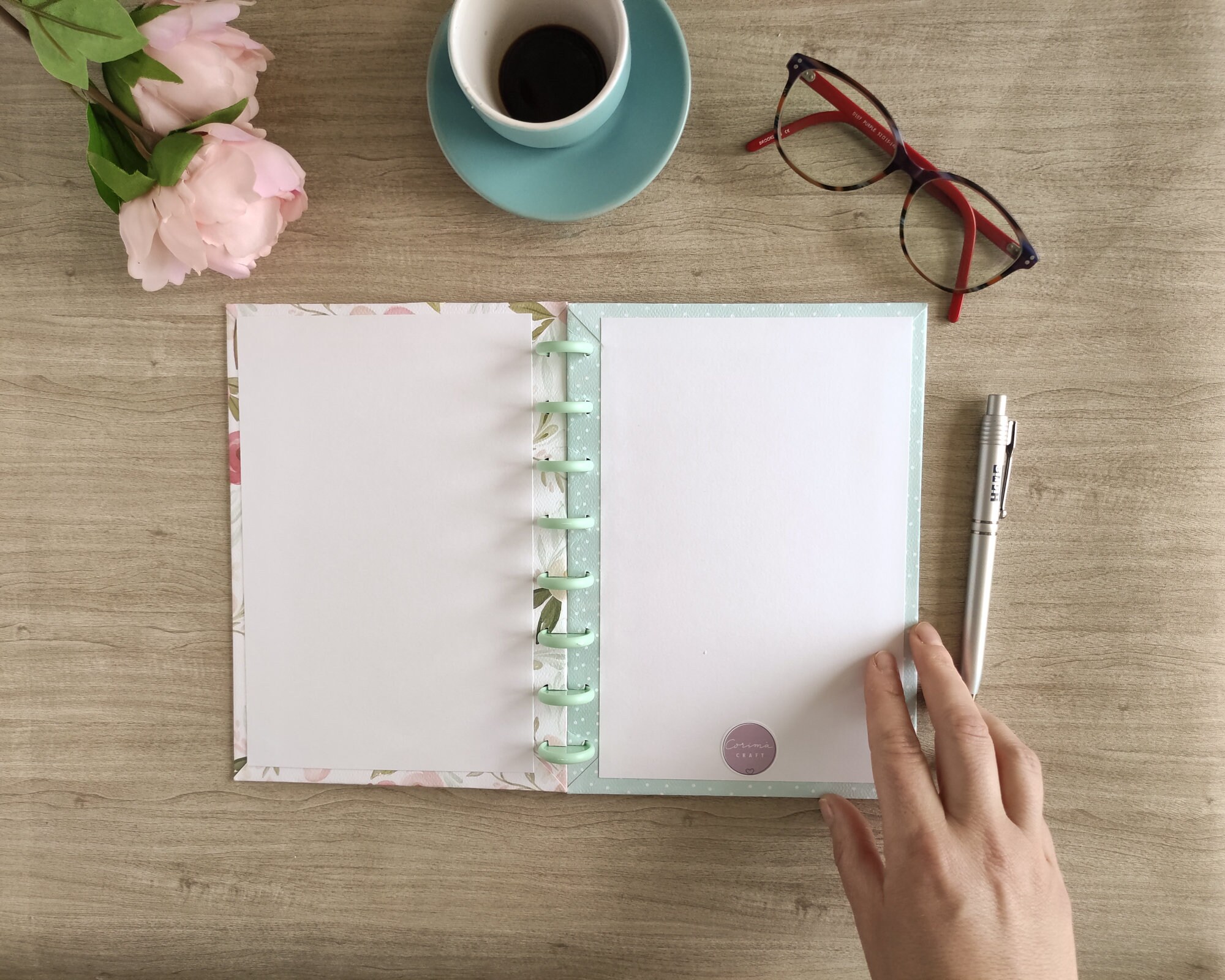 Floral Discbound Journal Cover A5 Watercolor Discbound - Etsy