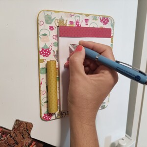 Seat of Tea Refrigerator Notepad Holder, Cute Magnetic Notepad and ...