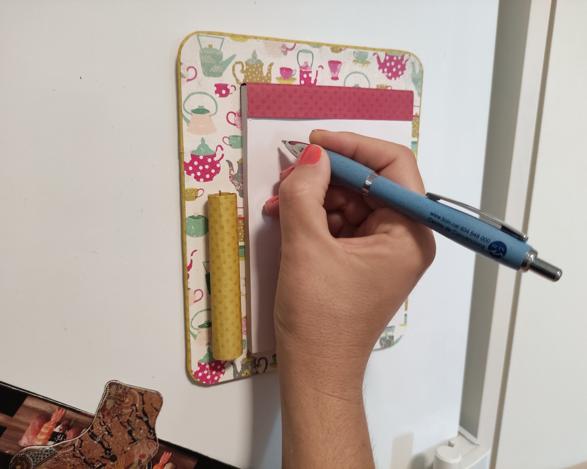 Seat of Tea Refrigerator Notepad Holder, Cute Magnetic Notepad and ...