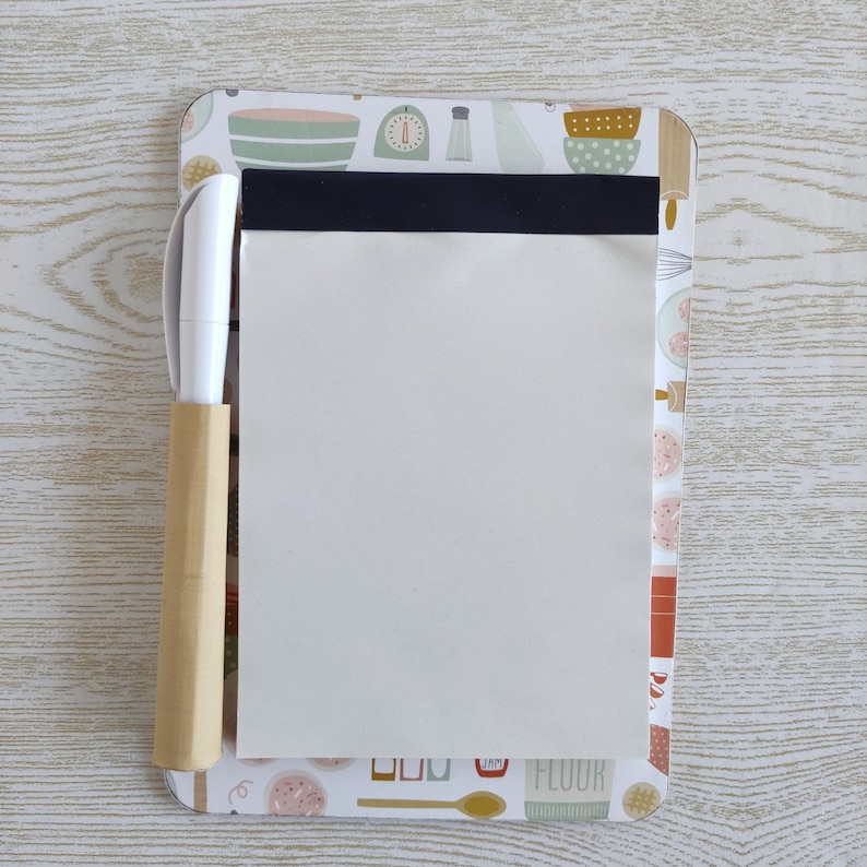 Cooking Utensils Refrigerator Notepad Holder Cute Magnetic | Etsy