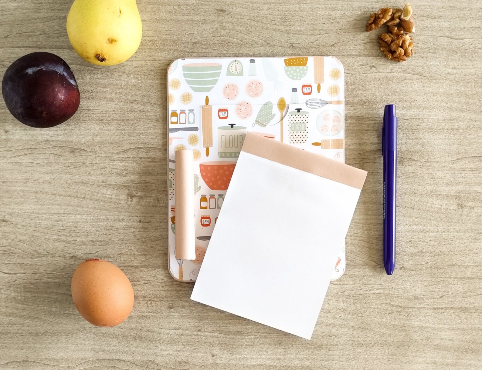 Cooking Utensils Refrigerator Notepad Holder, Cute Magnetic Notepad and ...