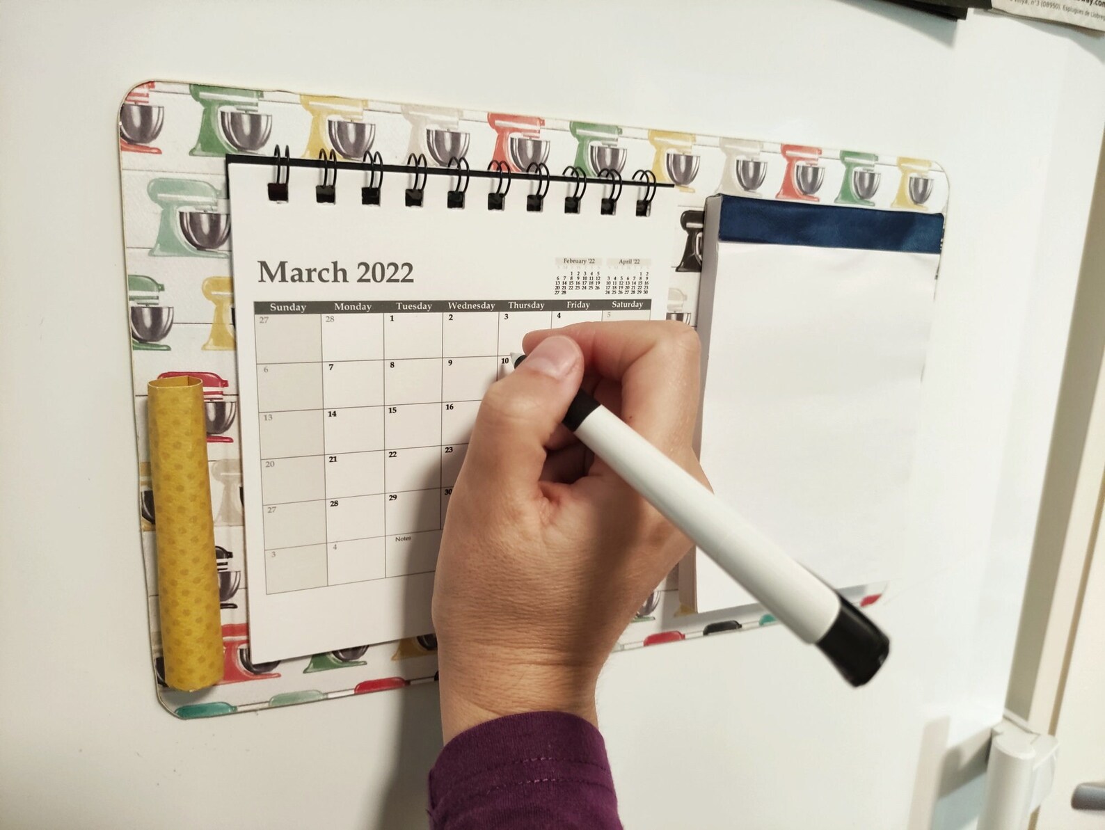 Cooking Utensils Refrigerator Notepad Holder Cute Magnetic | Etsy