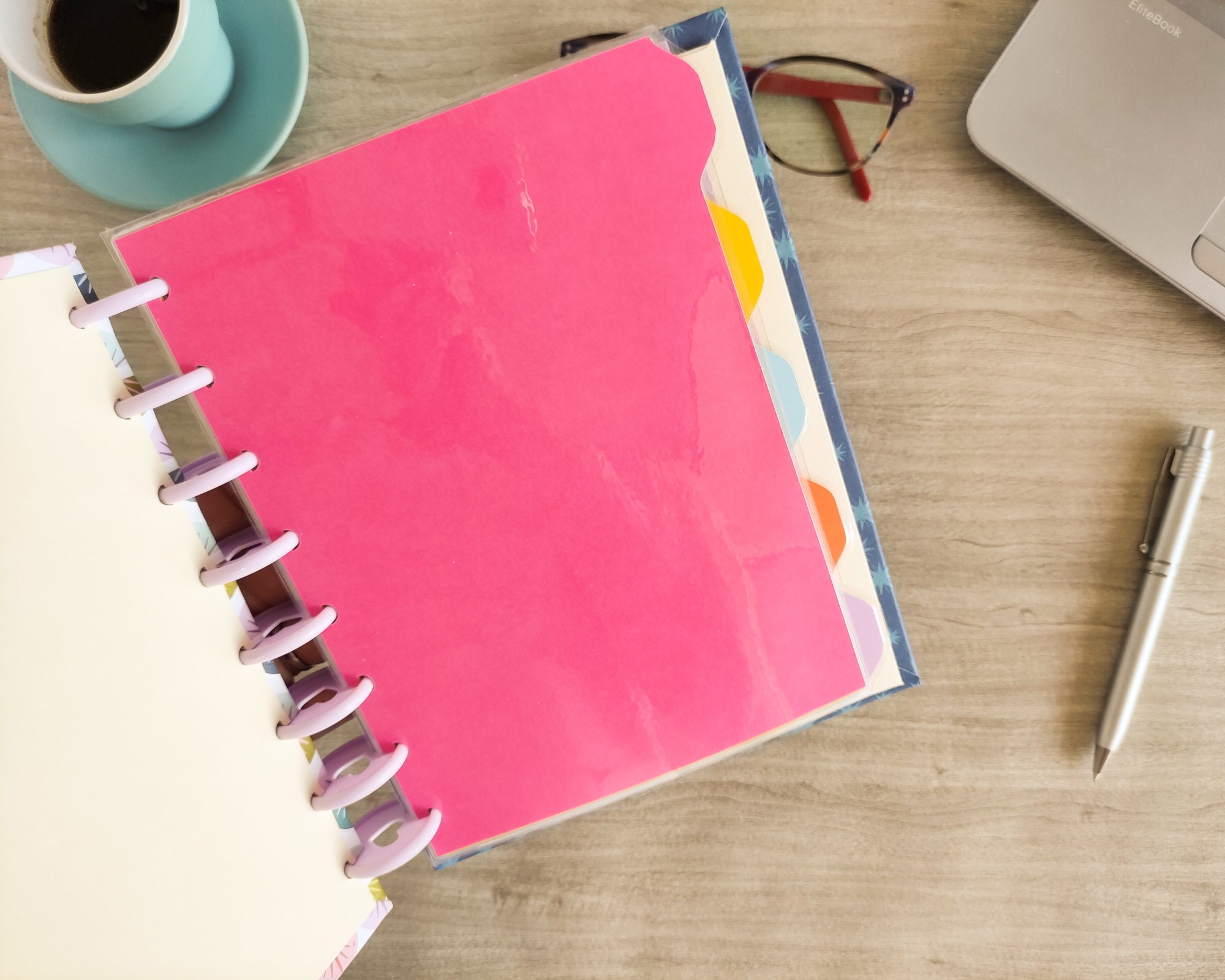 Circles Discbound Planner With Tabs, Personalized Retro Style Notebook ...