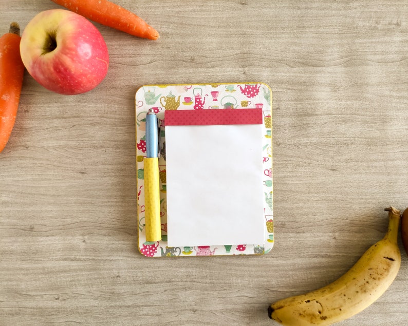 Seat of Tea Refrigerator Notepad Holder, Cute Magnetic Notepad and ...