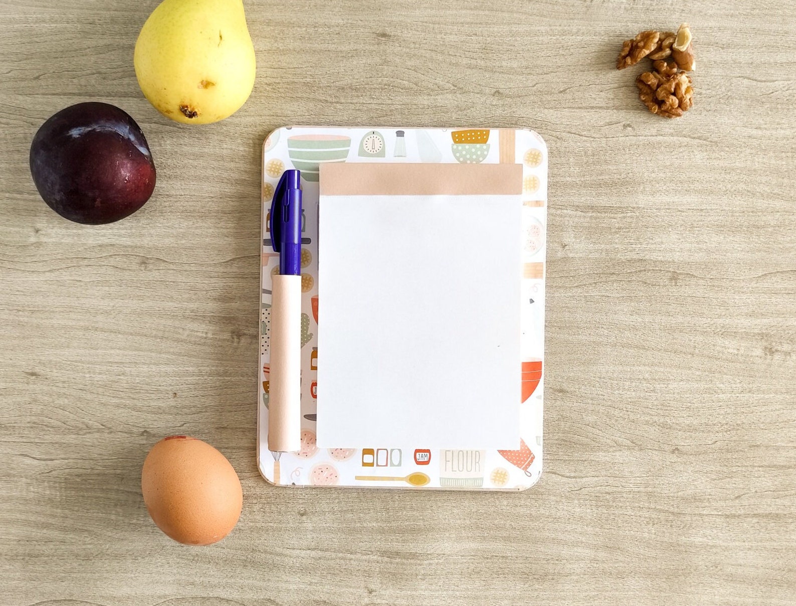 Cooking Utensils Refrigerator Notepad Holder, Cute Magnetic Notepad and ...