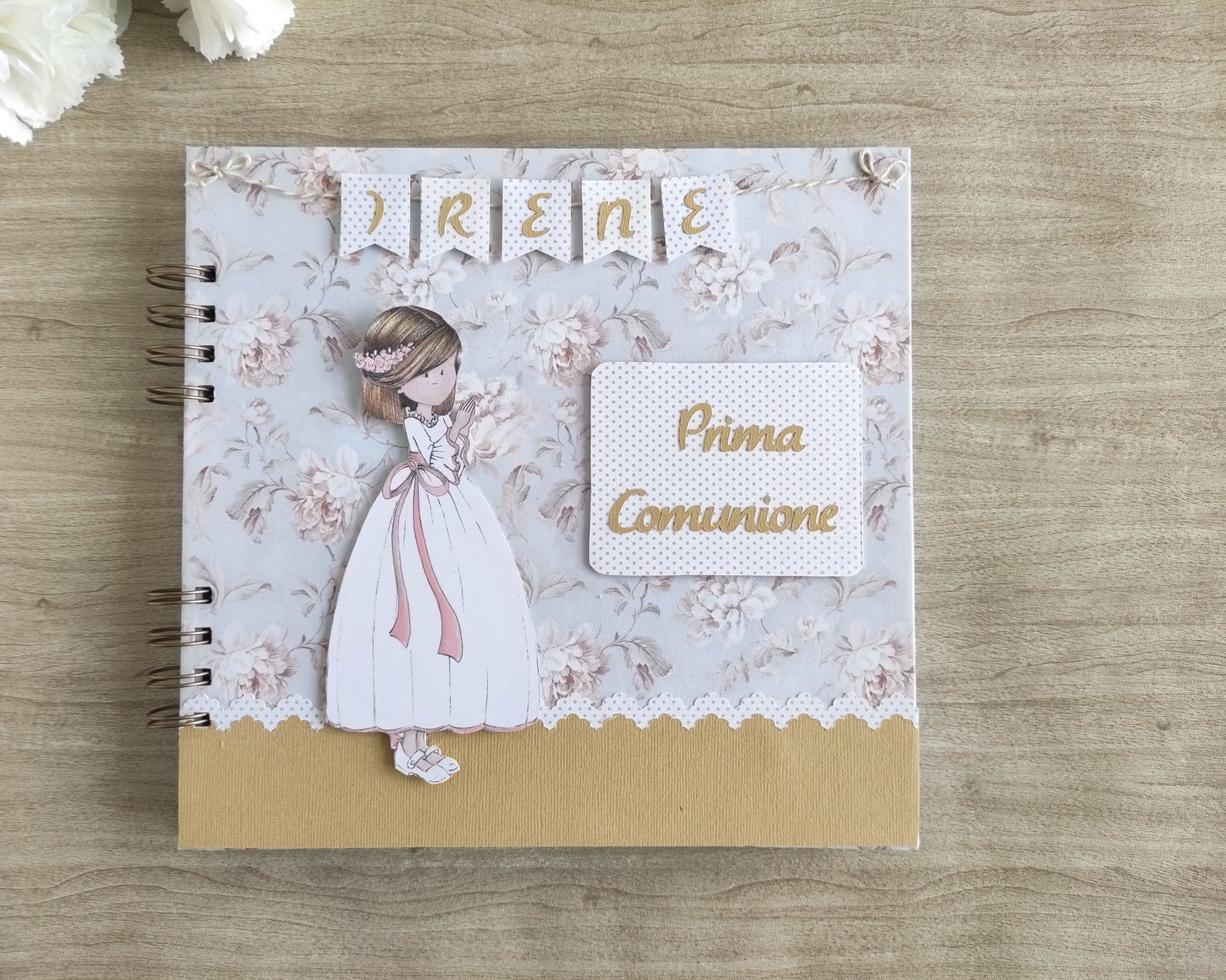 First Communion Gift Girl, Personalized First Communion Guest Book ...