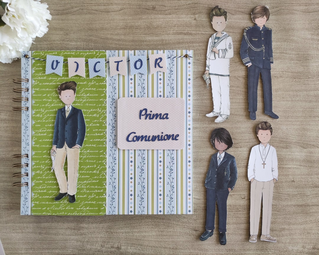 Personalized First Communion Guest Book for Boy: Italian Photo Album - Etsy
