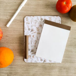 Vibrant Breakfast Design Notepad Magnetic Fridge Pad, Funny Shopping ...