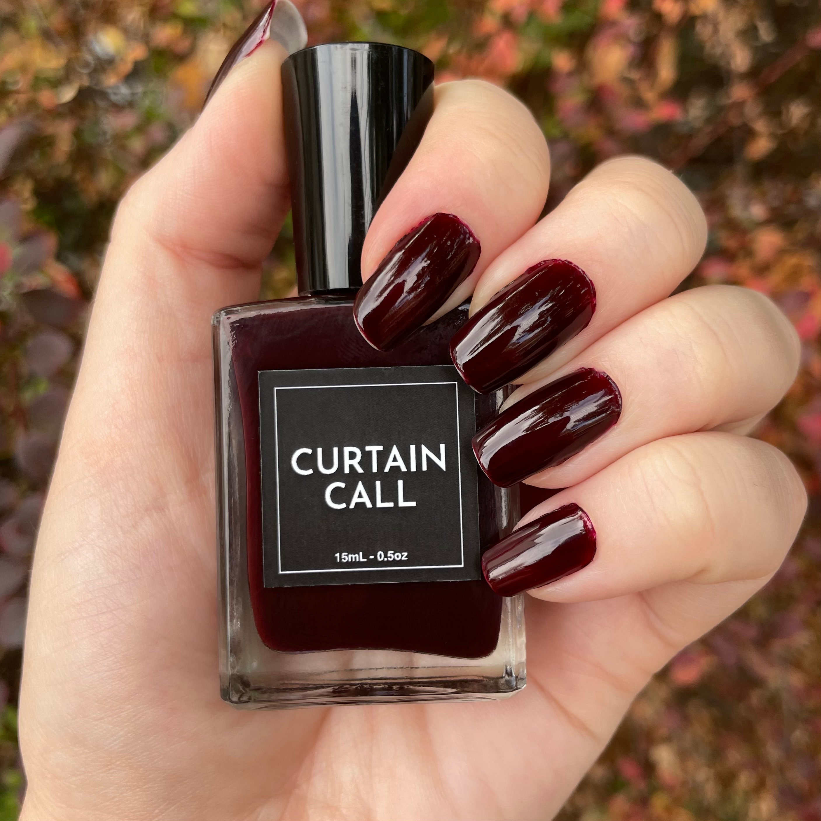 MORTICIA - Mahogany Red Nail Polish - Broadway Nail Polish - Vegan Nail ...