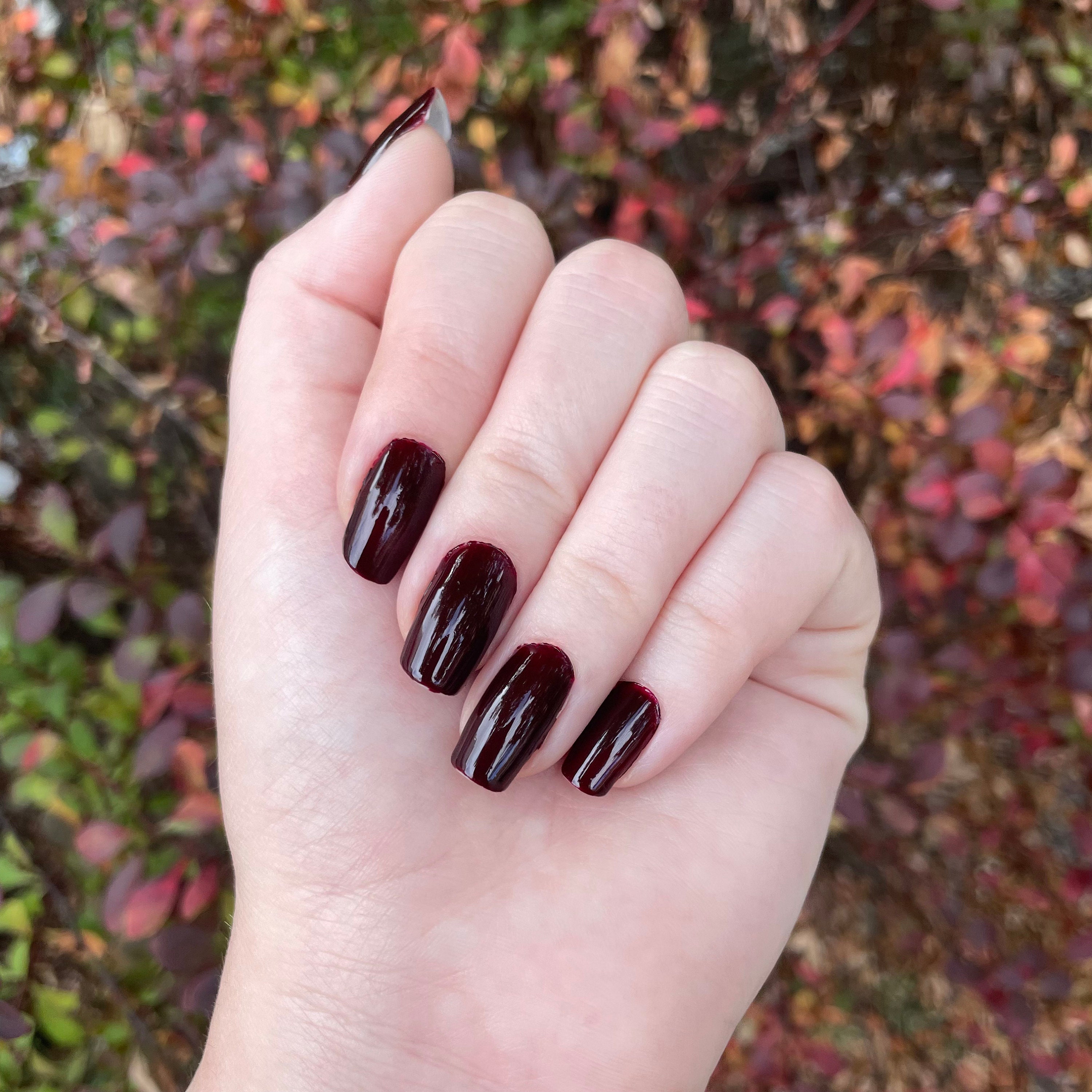 MORTICIA - Mahogany Red Nail Polish - Broadway Nail Polish - Vegan Nail ...