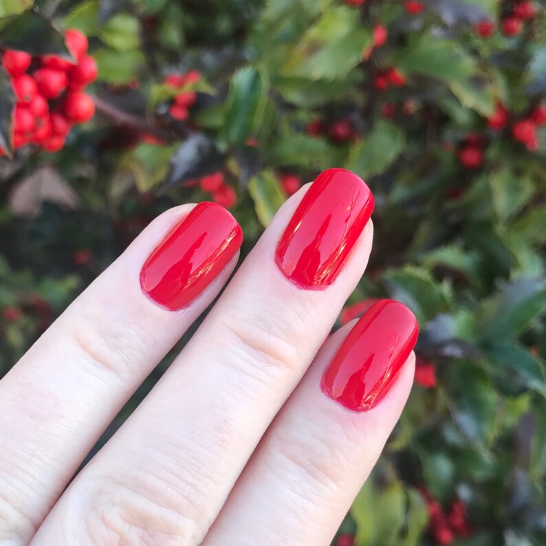 BETTY- Candy Apple Red Nail Polish - Broadway Nail Polish - Vegan Nail ...