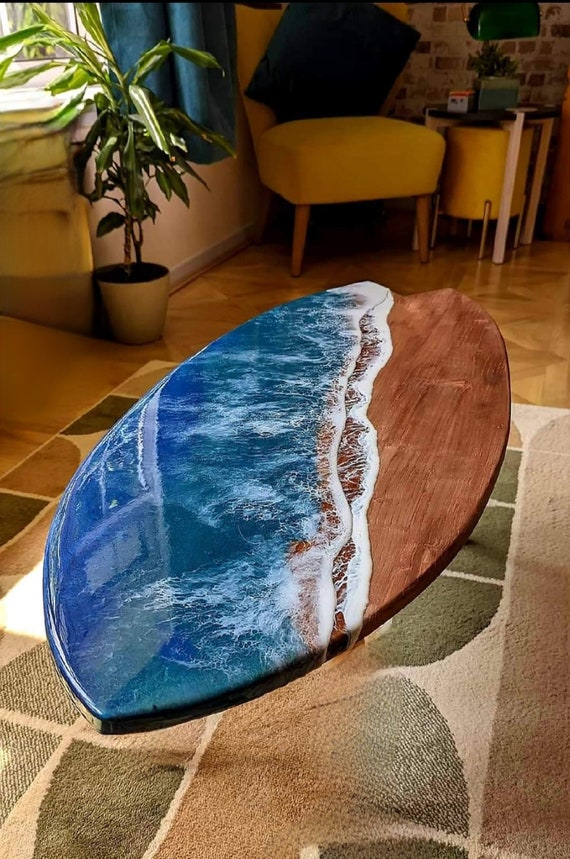 Pre Order swallowtail Surfboard Coffee Table | Etsy