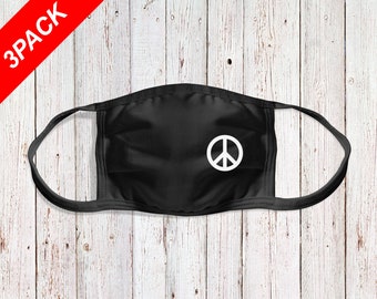 Peace Sign Face Mask - Etsy