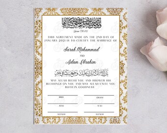 Wall Hangings Home & Living Customizable Fake Wedding Contract etna.com.pe