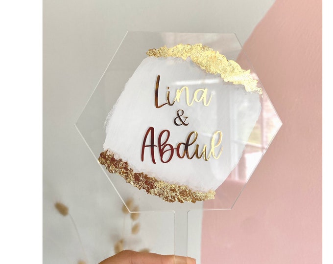 Congratulations Cake Topper Arabic Alf Mabrook Various Sizes & Colours ...