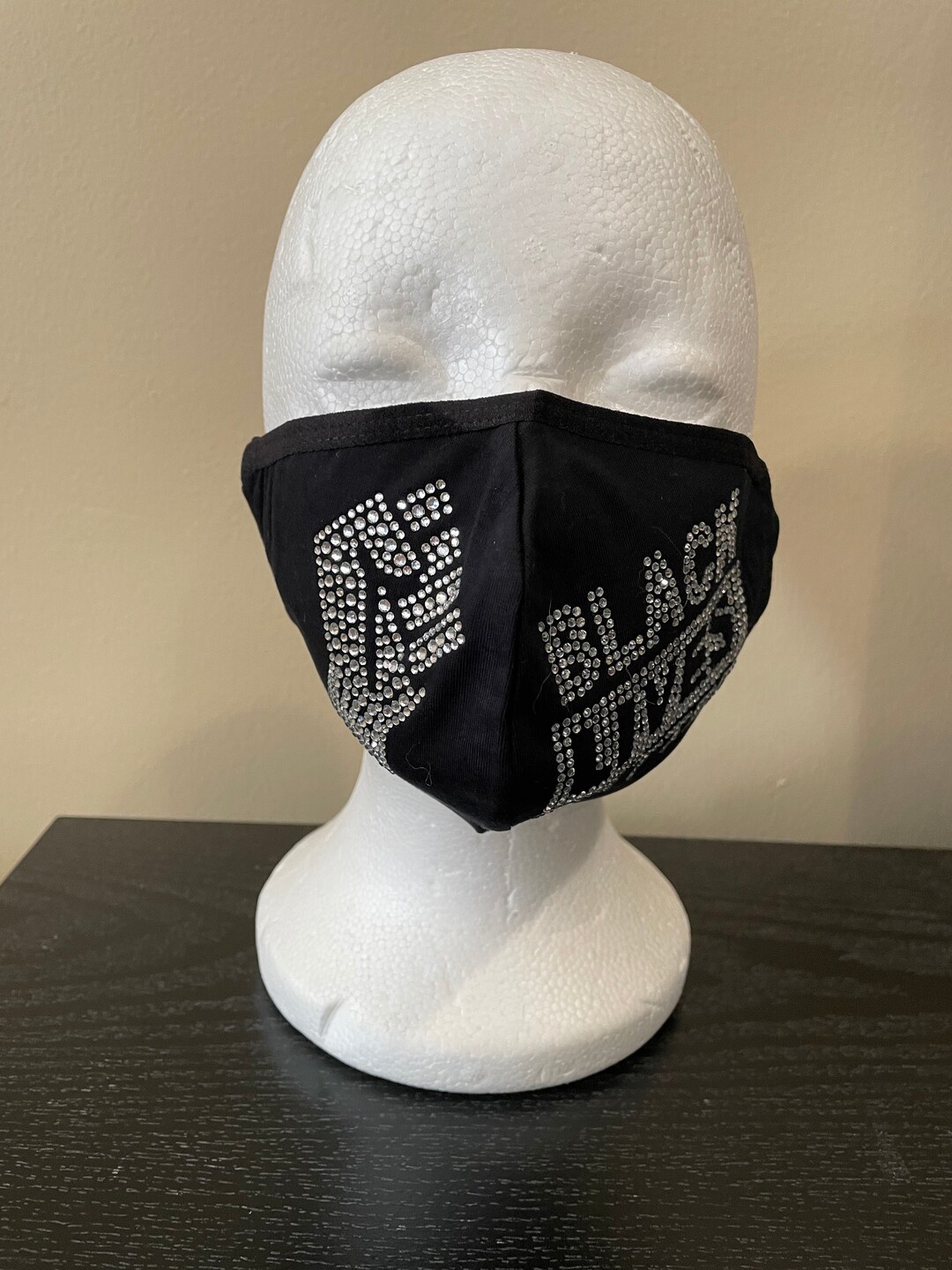 Black Lives Matter Bling Face Mask Black History Month - Etsy