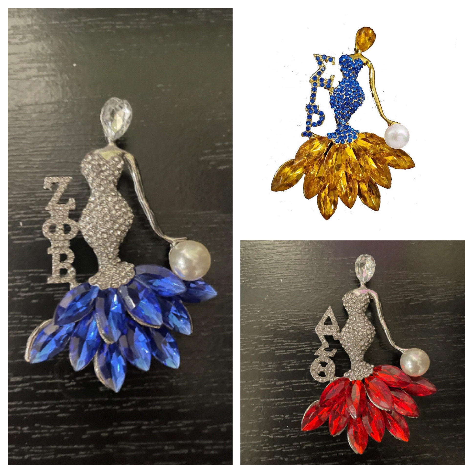 Delta Sigma Theta/ Zeta Phi Beta/sigma Gamma Rho Lapel Pin - Etsy