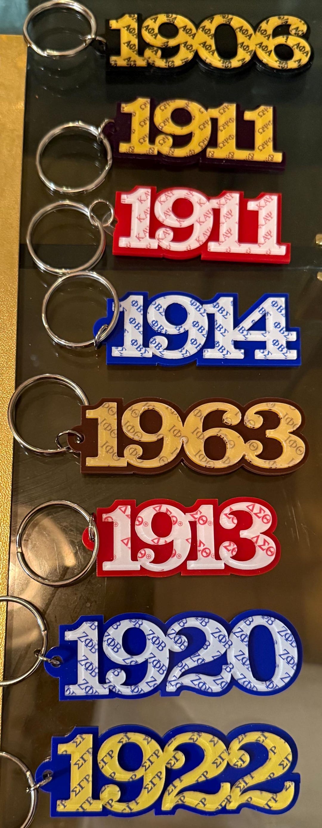 Fraternity & Sorority Logo Keychain - Etsy