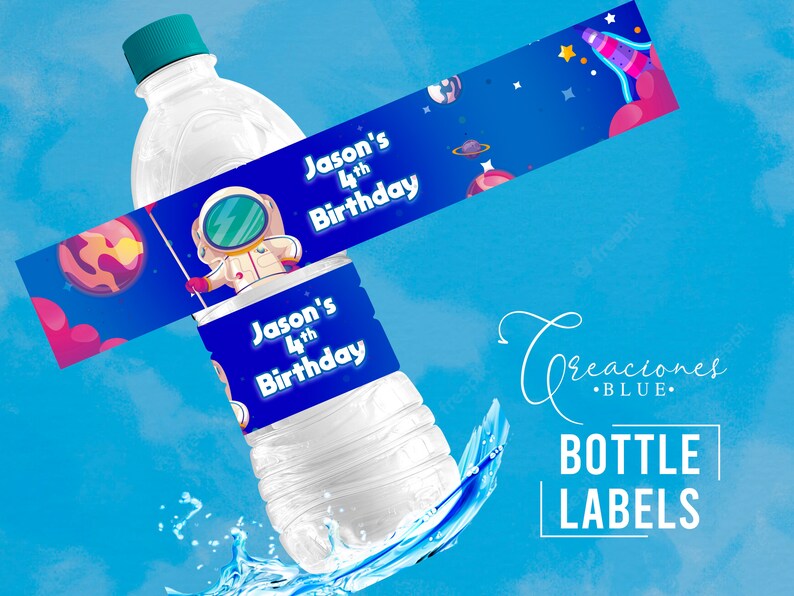 Space Birthday Party Labels Space Chip Bag Label Space - Etsy