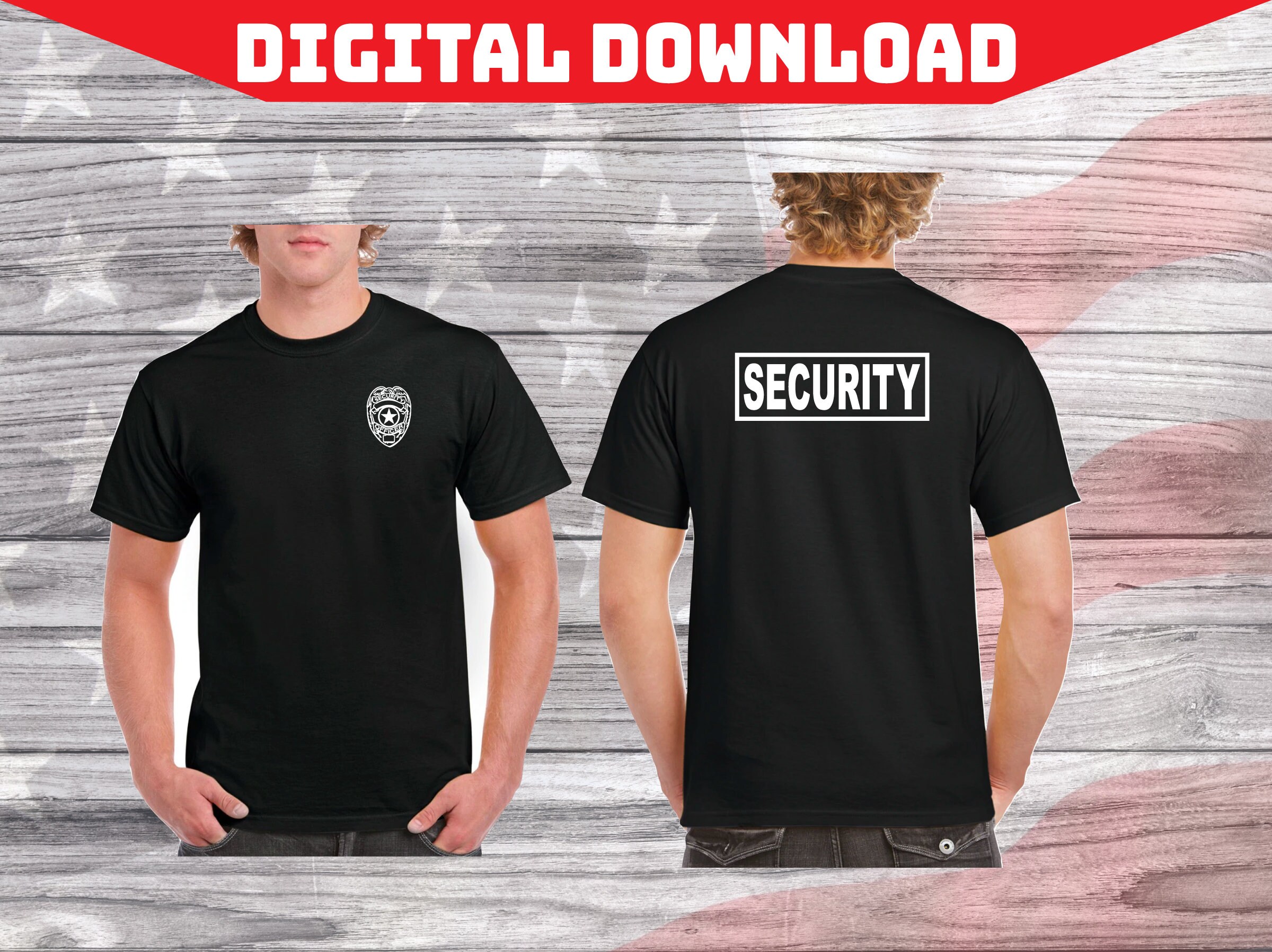 Security Officer Badge Text Svg, Security Guard 2 Svgs Shield ...