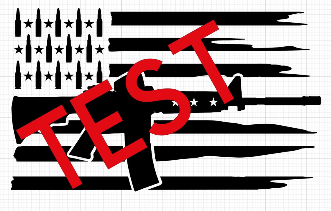 Distressed Gun USA Flag Digital Instant Download SVG | Etsy