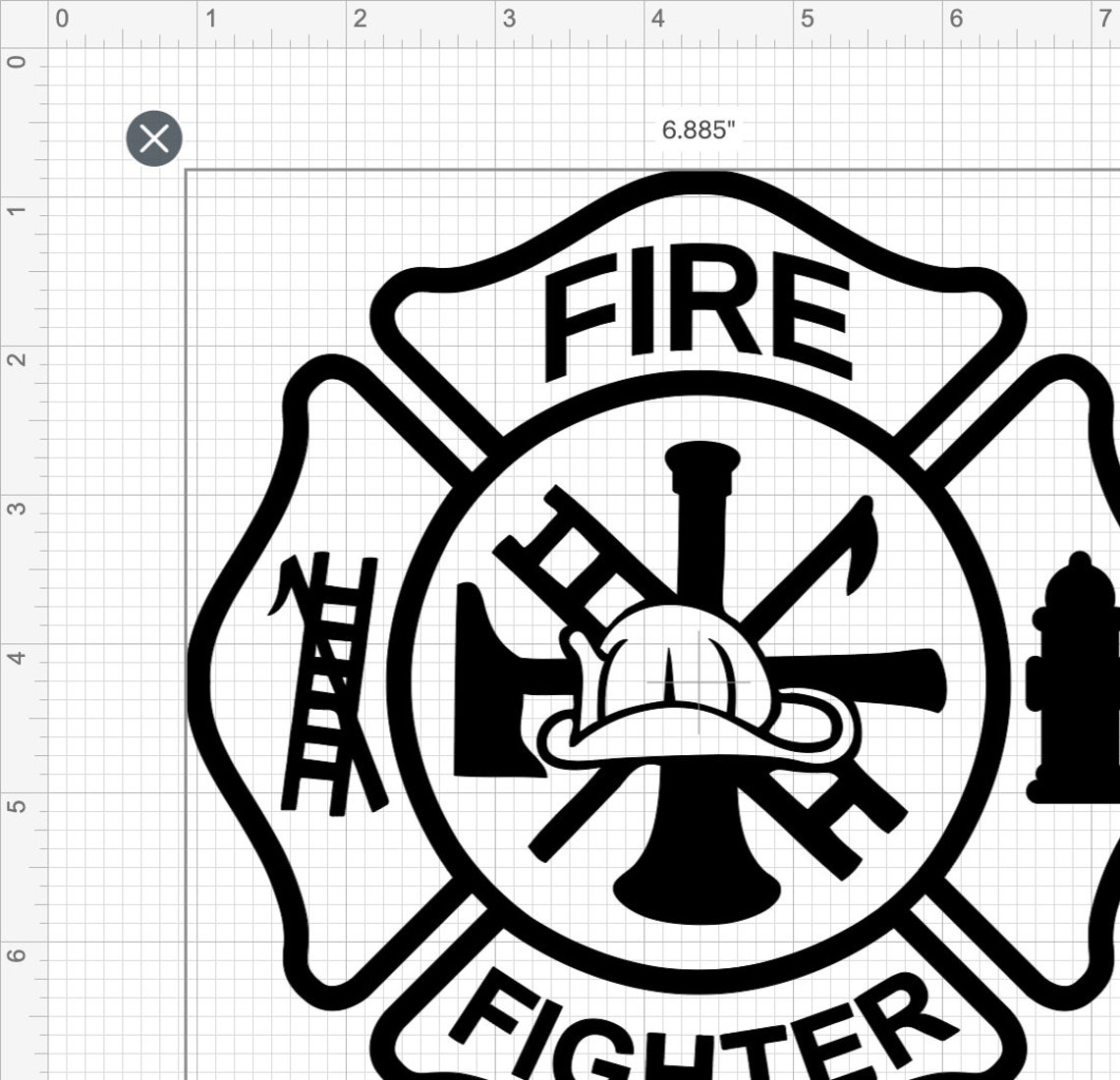 Fire Fighter Maltese Cross Symbol Digital Instant Download SVG ...