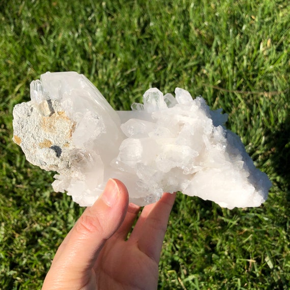 Himalayan Faden Quartz Crystal Cluster natural clear quartz crystal ...