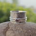 Sterling Silver Heart Spinner Ring: Handmade Meditation Jewelry - Etsy