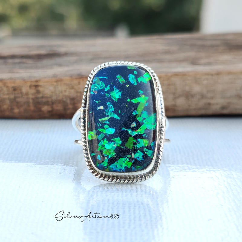 Australian Opal Ring - Etsy