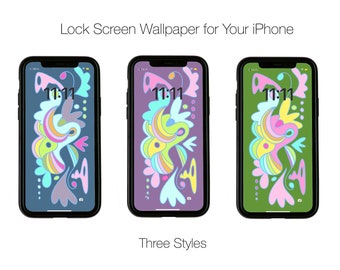 Iphone Lock Screen WALLPAPER Instant Download - Etsy