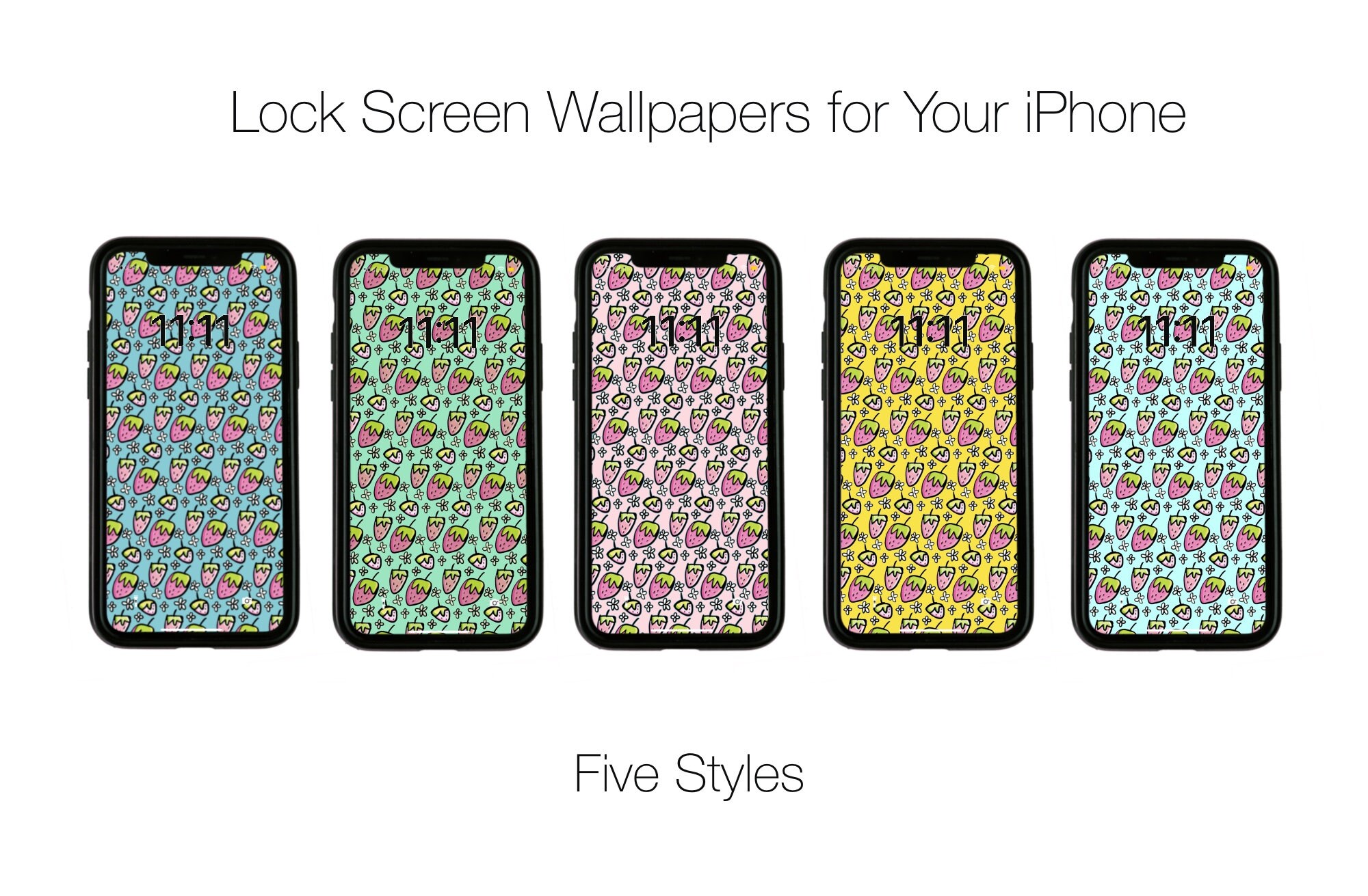 IPhone Lock Screen WALLPAPER Instant Download Digital Download ...