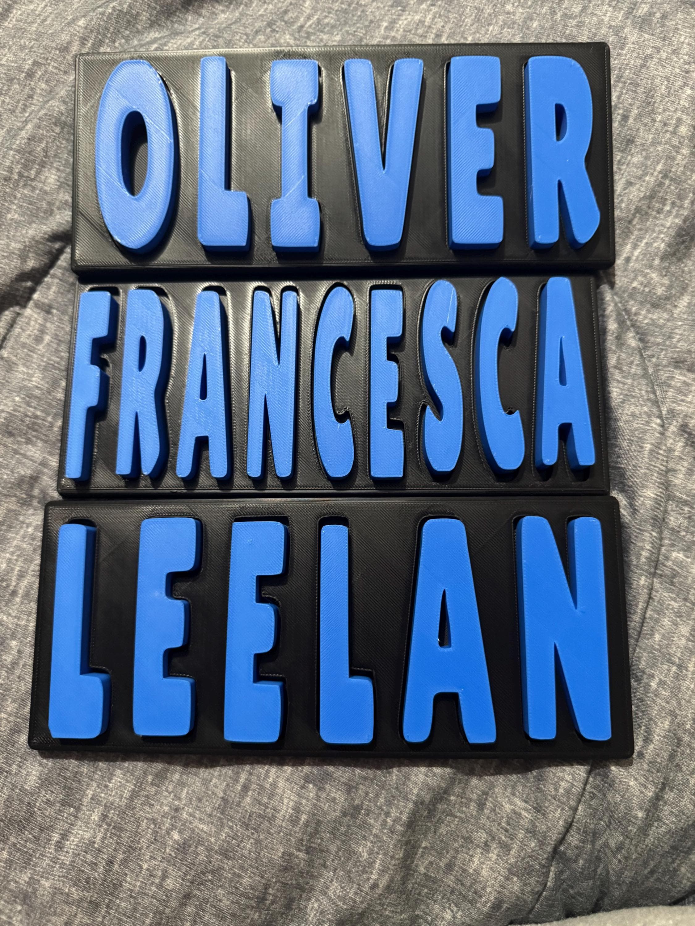 3D Print Name Puzzle -STL Files - Etsy