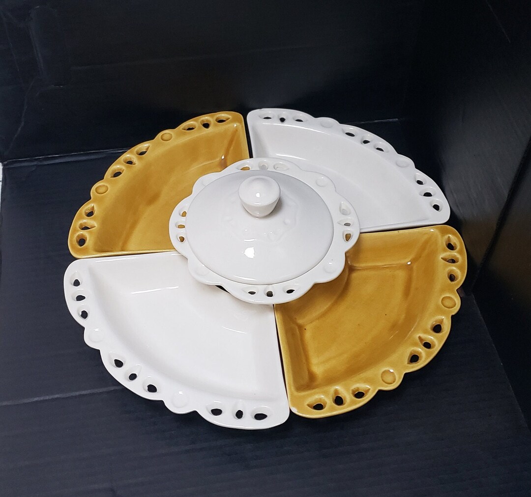 Vintage California Pottery Lazy Susan Dishes - Etsy