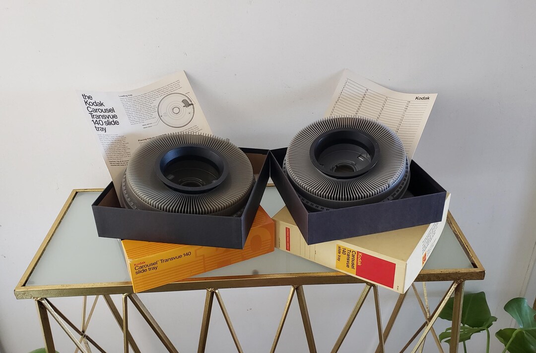 Set of 2 Slide Carousel Trays - Etsy