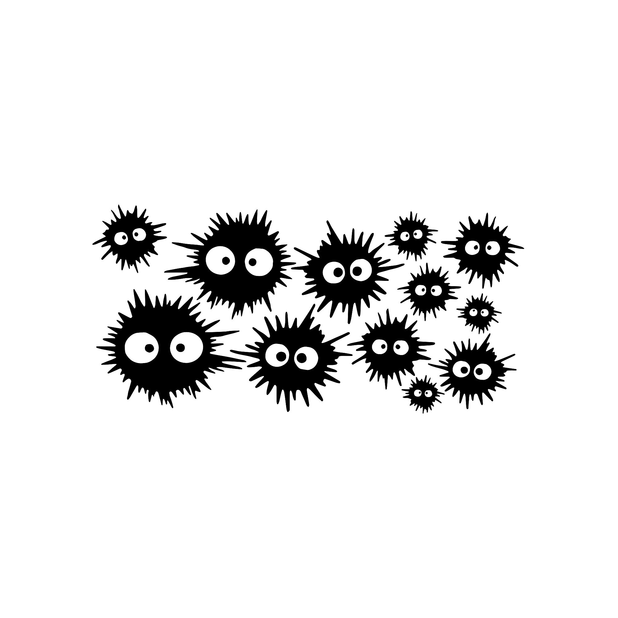 Art & Collectibles Wood & Linocut Prints Hand Printed Ghibli Soot ...