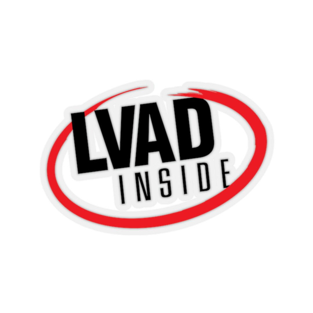 LVAD Inside Sticker With Red Swoosh: Show Your Support and Raise Awareness - Etsy