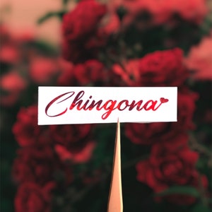 Chingona Decal Chingona Decal Sticker Mirror Sticker Rearview Mirror ...