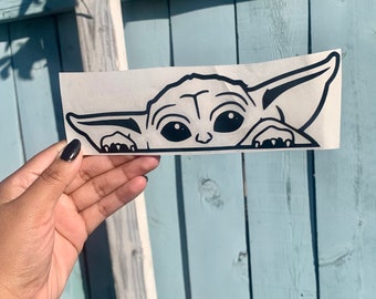 Grogu Car Decal - Etsy