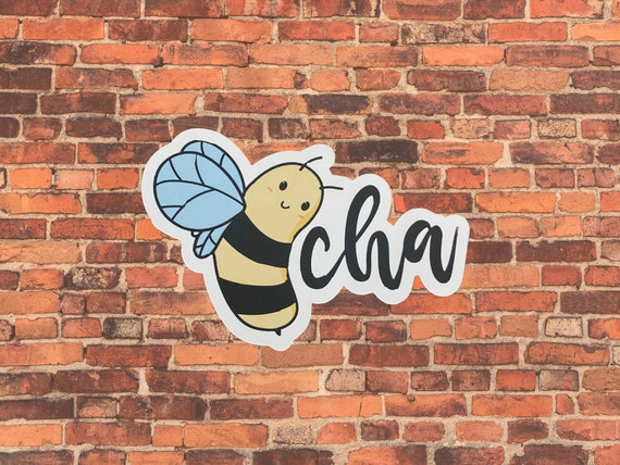 Bee Cha Sticker - Etsy