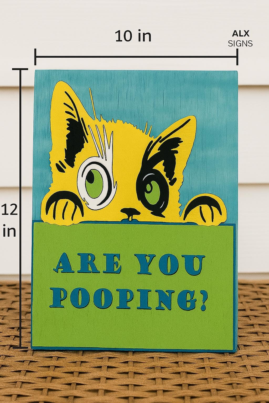 Funny Wooden Cat Sign: Laser Cut Decor for Cat Lovers - Etsy