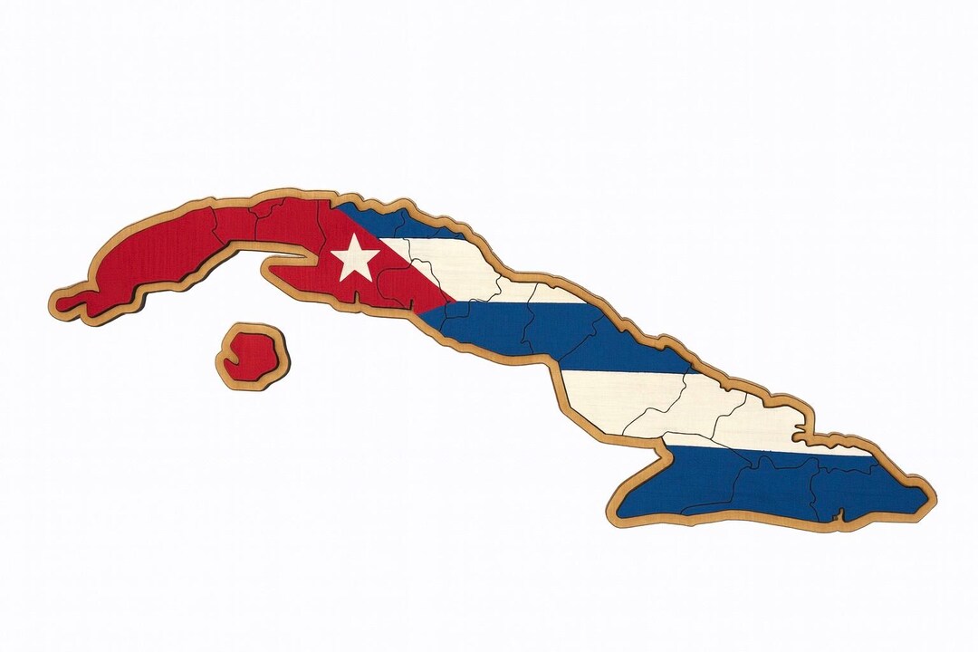 Handmade Wooden Map of Cuba 18 Inch | Cuban Wall Art | Cuban Home Decor ...